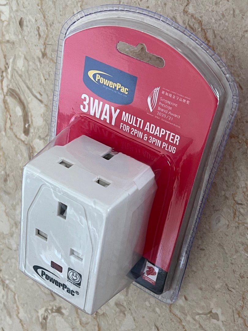 3 pin 3 way multi plug, TV & Home Appliances, Electrical, Adaptors ...