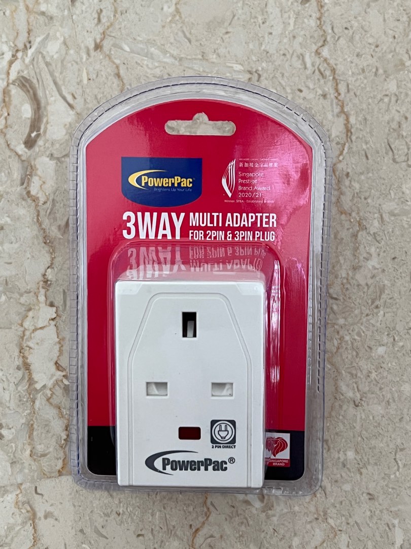 3 pin 3 way multi plug, TV & Home Appliances, Electrical, Adaptors ...