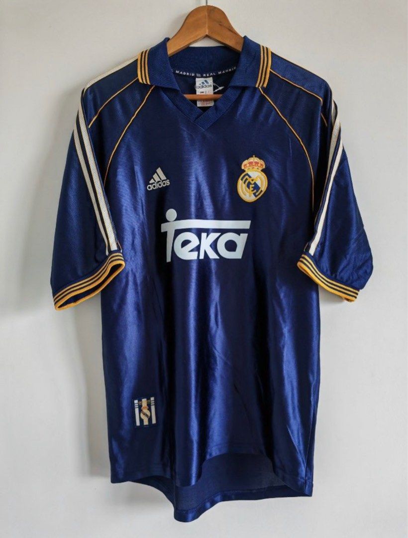 #3 Roberto Carlos Real Madrid 1998 third soccer/football jersey/kit rare/retro/vintage ...