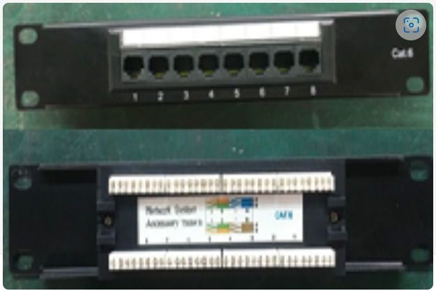 8-PORT CAT6 PATCH PANEL (LOADED), Commercial & Industrial, Construction ...