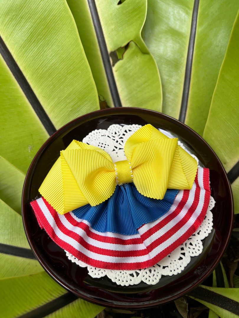 ( New) Handcrafted Merdeka Bow, Babies & Kids, Babies & Kids Fashion on ...