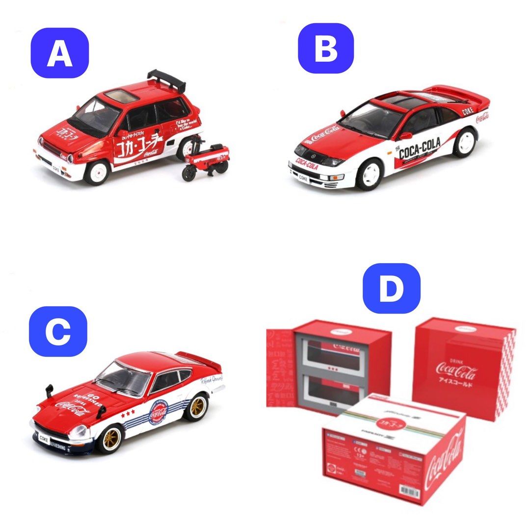 預訂 pre-order**** TINY x INNO x COCA COLA 可樂 Honda City Nissan Fairlady ...