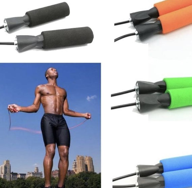 Adjustable Jump / Skip Rope for Cardio / Fitness / Crossfit (Black ...