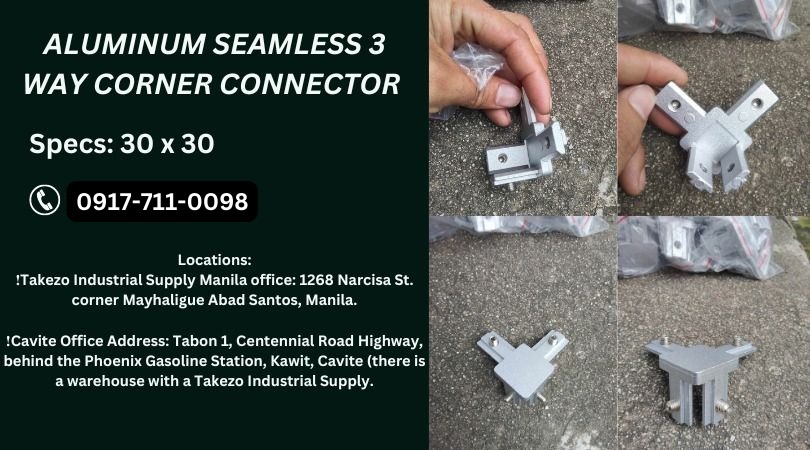 Aluminum seamless 3 way corner connector on Carousell