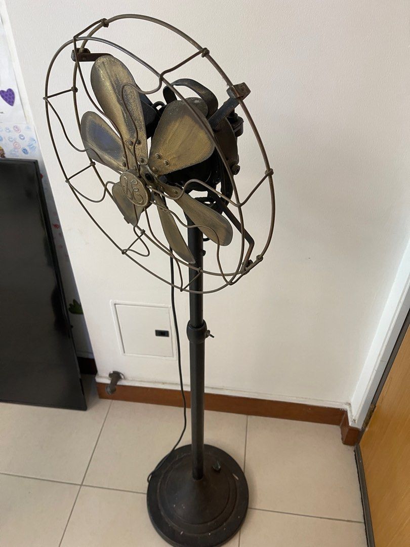 Antique standing fan, Furniture & Home Living, Lighting & Fans, Fans on ...