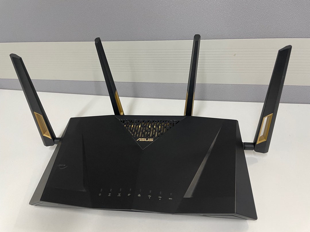 ASUS AX6000 router RT-AX88U dual band gigabit wireless router 8GB ports ...