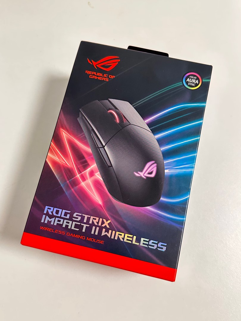 Asus ROG Strix Impact II Wireless 電競滑鼠, 電腦＆科技, 電腦周邊及配件, 電腦滑鼠及相關產品 ...