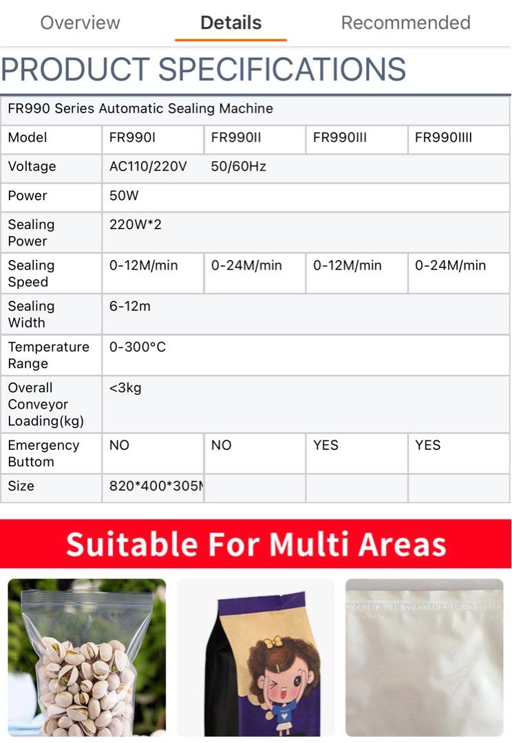 AUTOMATIC CONTINOUS SEALING MACHINE, Commercial & Industrial ...