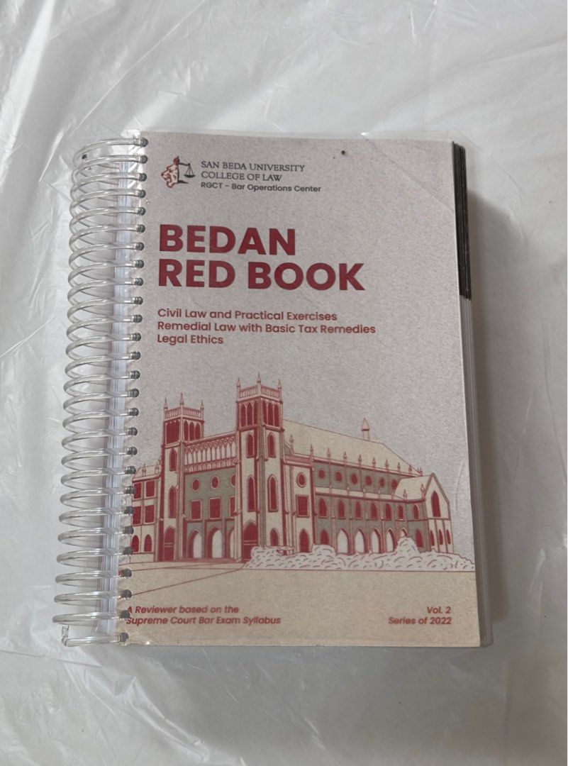 Bedan Red Book 2022 Edition Volumes 1 & 2 with Coil Bind, Hobbies ...