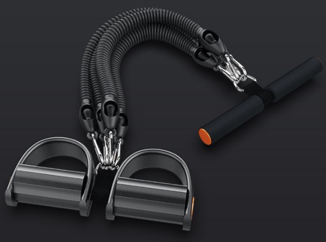 BLACK Multifunctional Pedal Puller Rope Fitness Belly Male Yoga ...