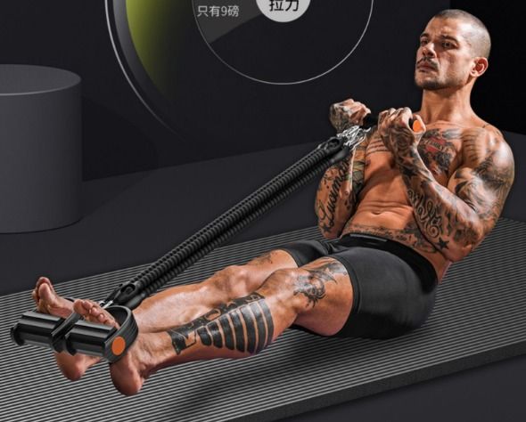 BLACK Multifunctional Pedal Puller Rope Fitness Belly Male Yoga ...