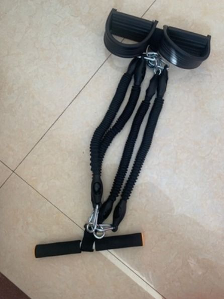 BLACK Multifunctional Pedal Puller Rope Fitness Belly Male Yoga ...