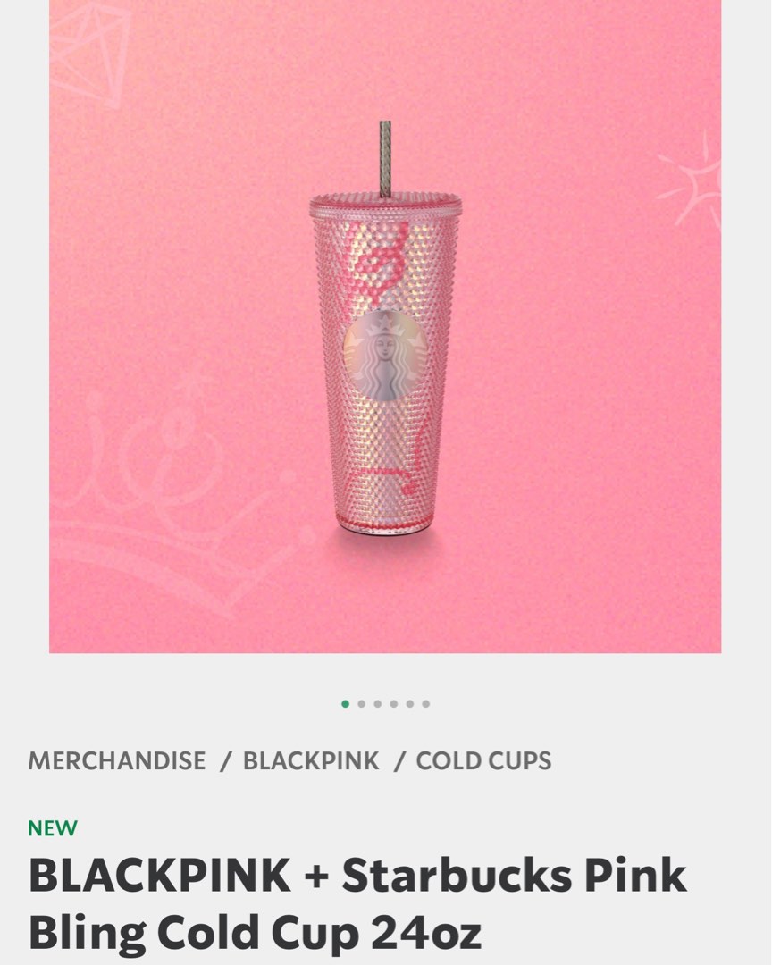 Blackpink + Starbuck Pink Blung Cold Cup 24oz, Hobbies & Toys ...