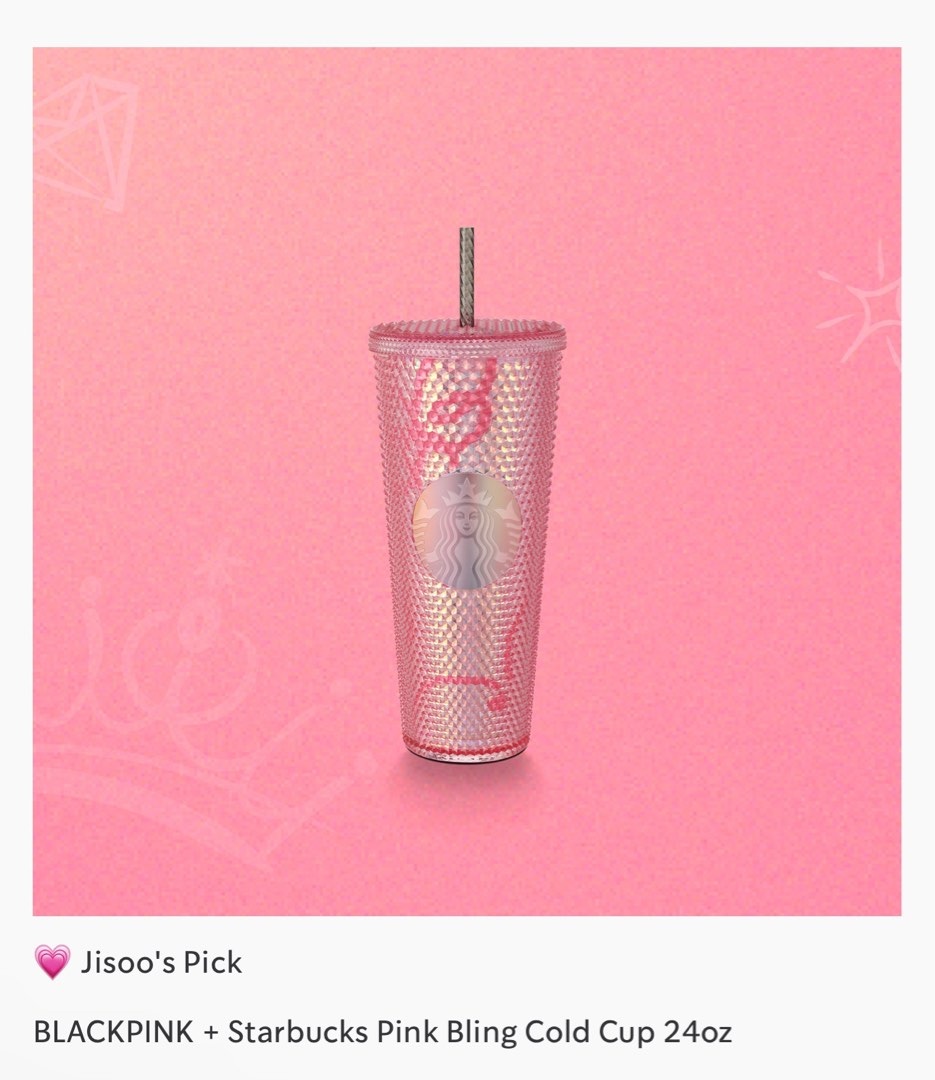 BLACKPINK + Starbucks Pink Merchandise Collection, Furniture & Home ...