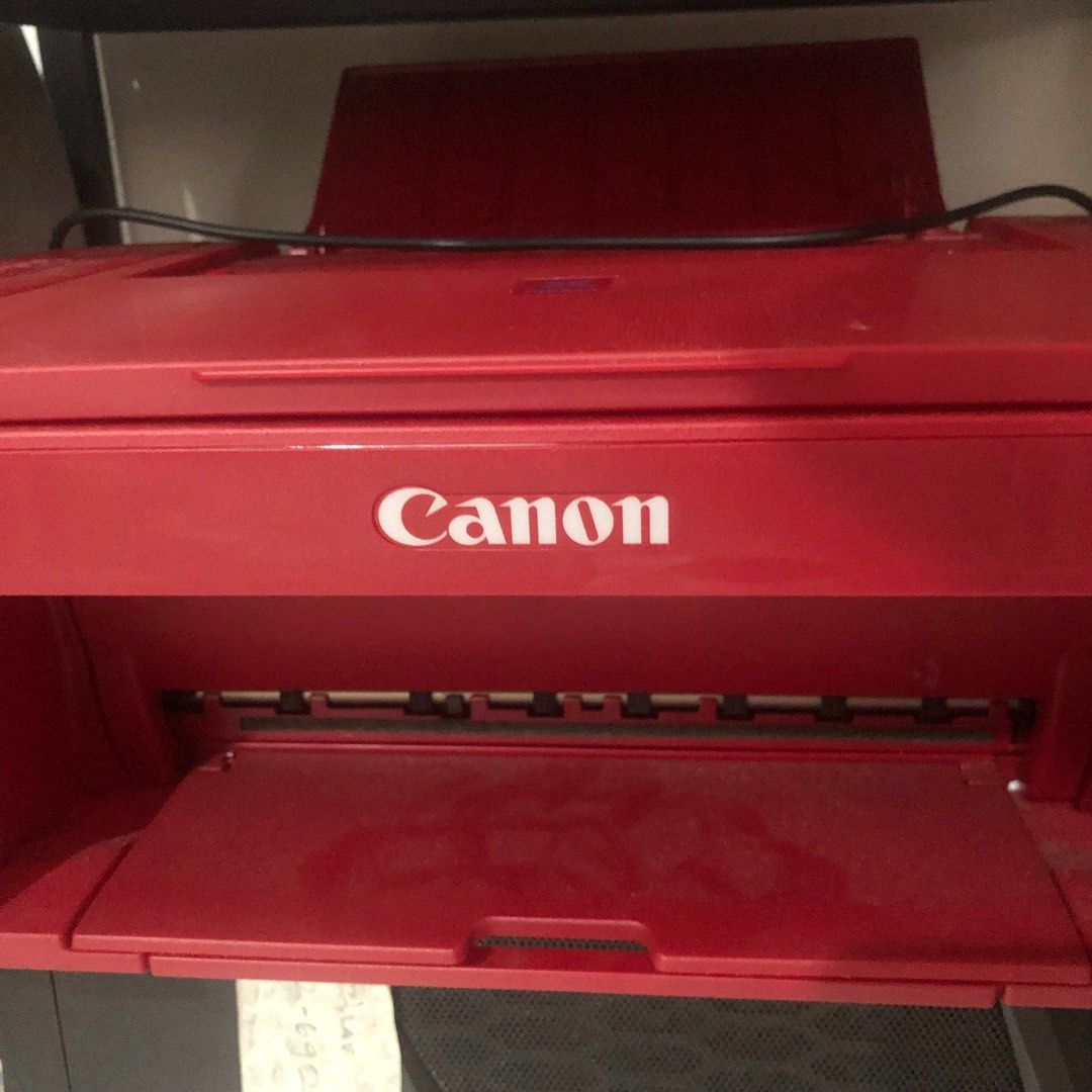 Canon Pixma E3370 Inkjet Printer RED COLOR LIMITED EDITION, Computers ...