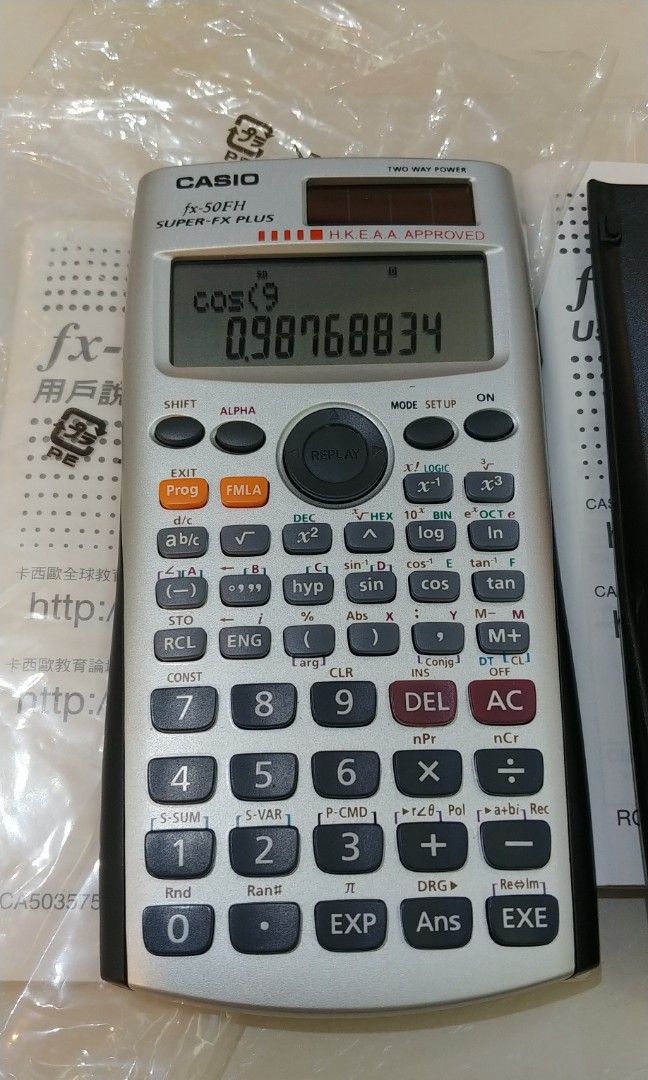 CASIO fx-50FH 科學函數計算機, 電腦＆科技, 商務用科技產品 - Carousell