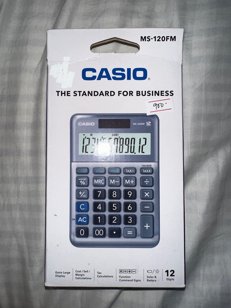 Casio MS-120FM Calculator, Hobbies & Toys, Stationary & Craft, Stationery & School Supplies on ...