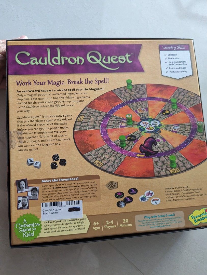 Cauldron Quest Board Game, Hobbies & Toys, Toys & Games on Carousell