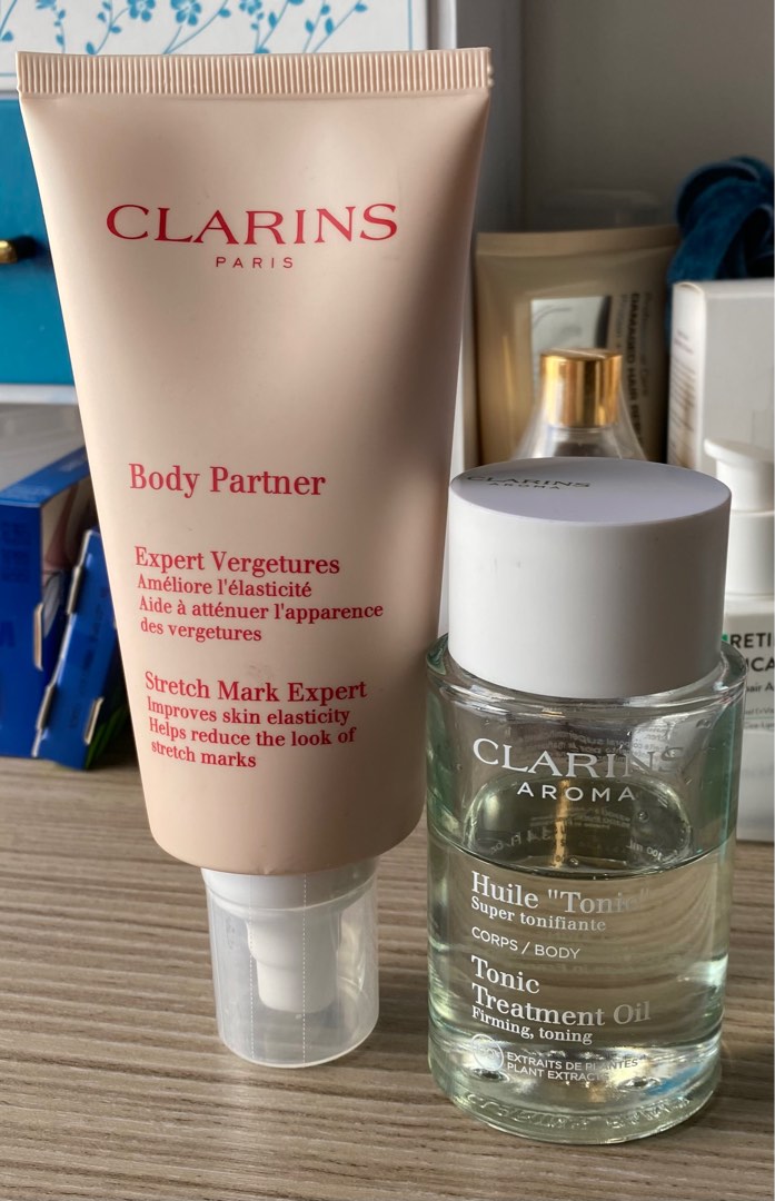 Clarins body partner and tonic treatment oil, Beauty & Personal Care ...