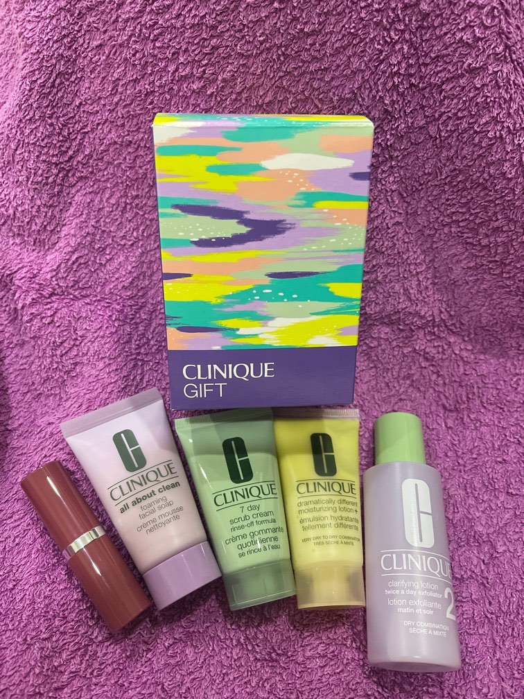 Clinique Travel Set Beauty And Personal Care Face Face Care On Carousell