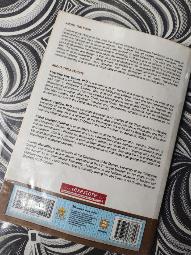 CONTEMPORARY PHILIPPINE ARTS FROM THE REGIONS GRADE 11 REX BOOK ...