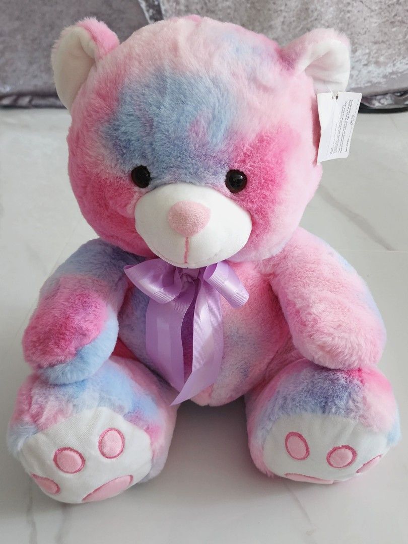 Cotton Candy Bear Plush Toy, Hobbies & Toys, Toys & Games on Carousell