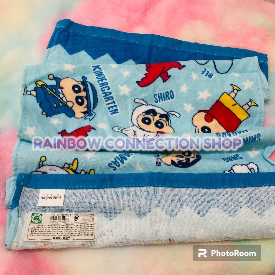 CRAYON SHINCHAN LONG TOWEL, Babies & Kids, Bathing & Changing, Other Baby Bathing & Changing ...