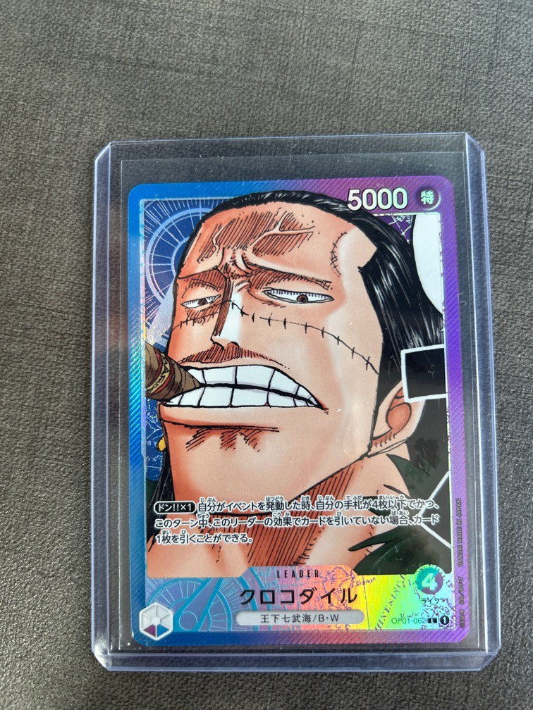 Crocodile leader one piece tcg card, Hobbies & Toys, Toys & Games on ...