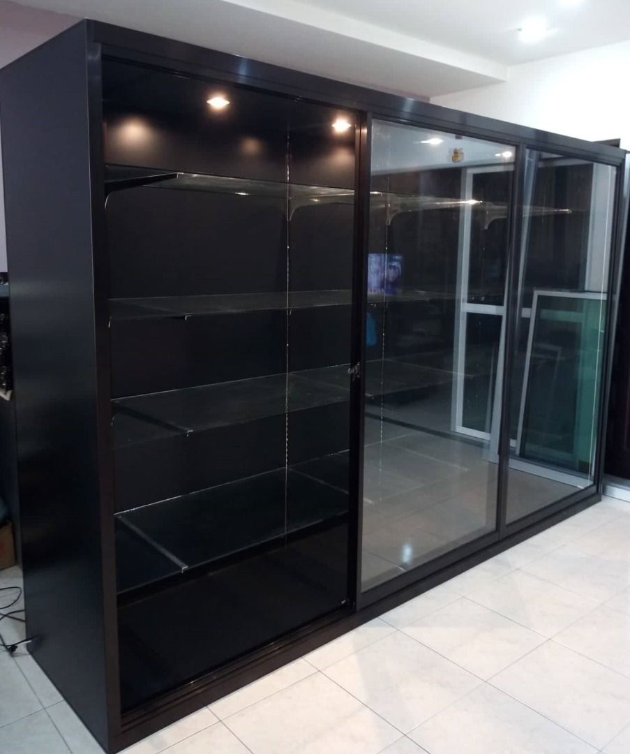 Custom Made - Multi use Full Aluminium glass Display cabinet - For Home ...