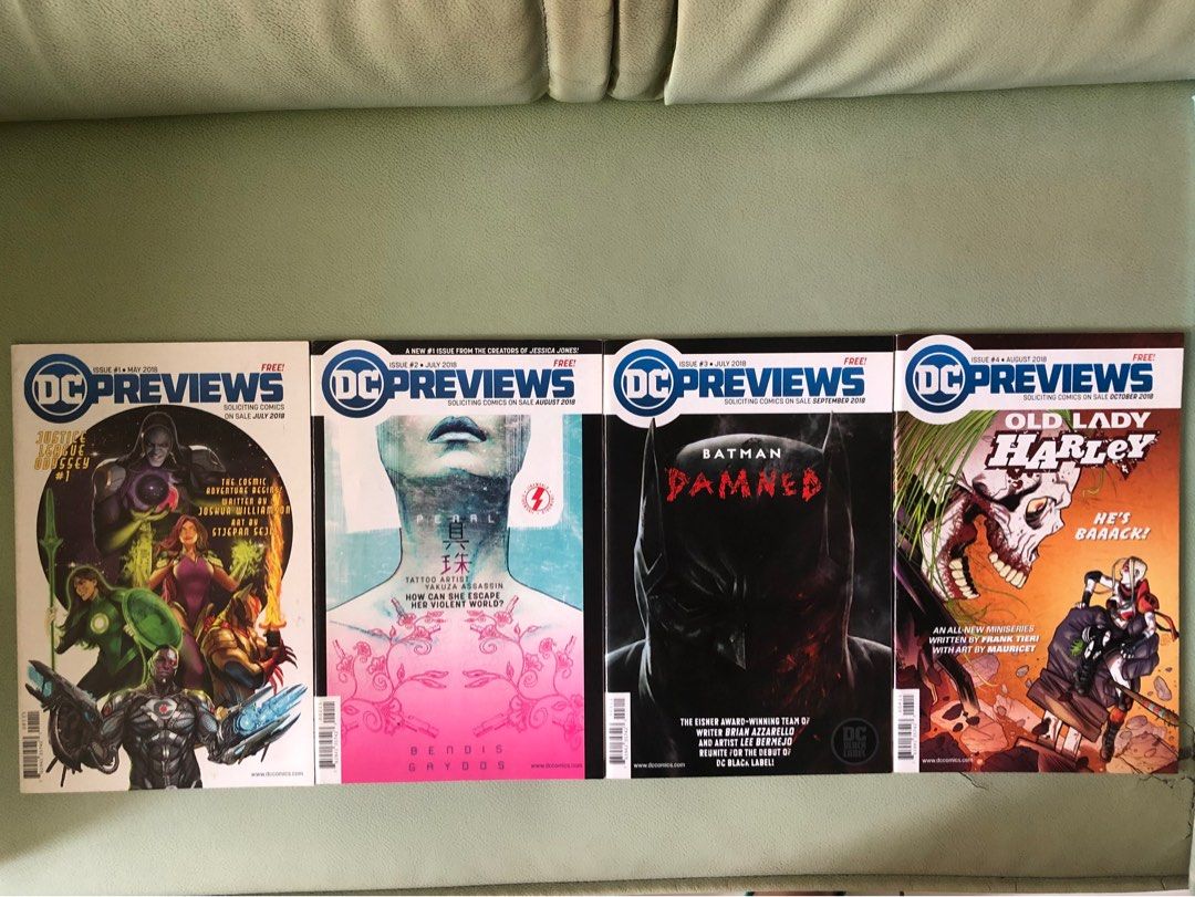 DC PREVIEWS magazines, DC heroes, villains, P50 EACH, Hobbies & Toys ...