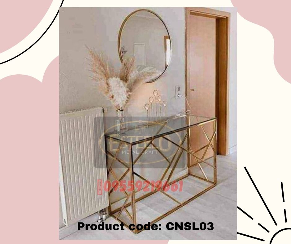 DiagonalConsole Table on Carousell