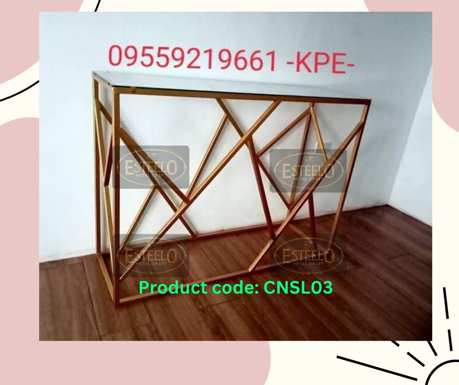 DiagonalConsole Table on Carousell