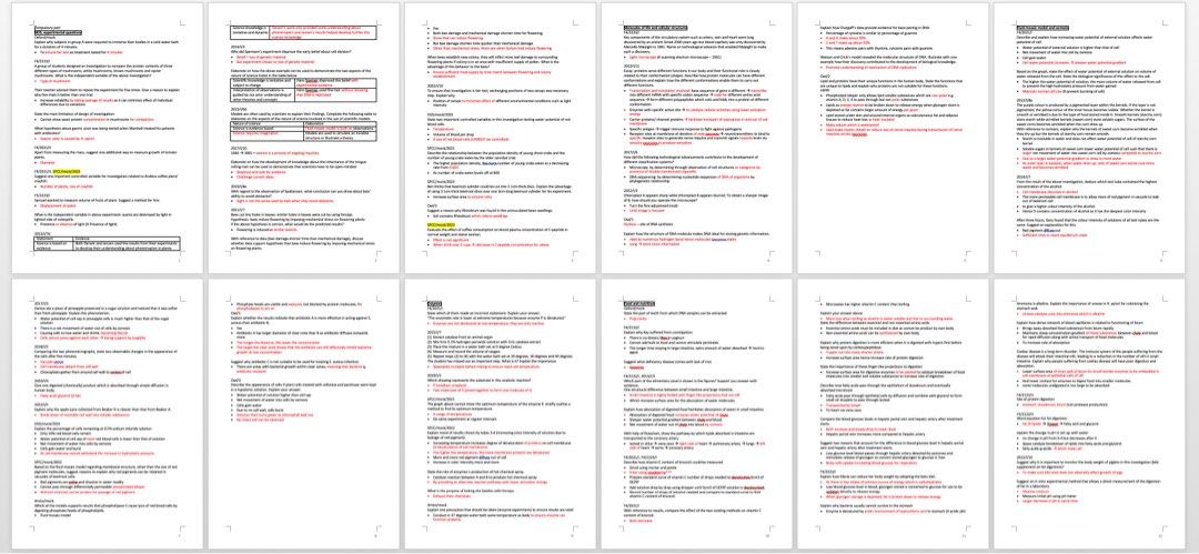 FOR DSE 2024熱門筆記!!!!「聖保羅男女中學」DSE 2023 BIOLOGY 5* 英文電子版 BY TOPIC NOTES ...