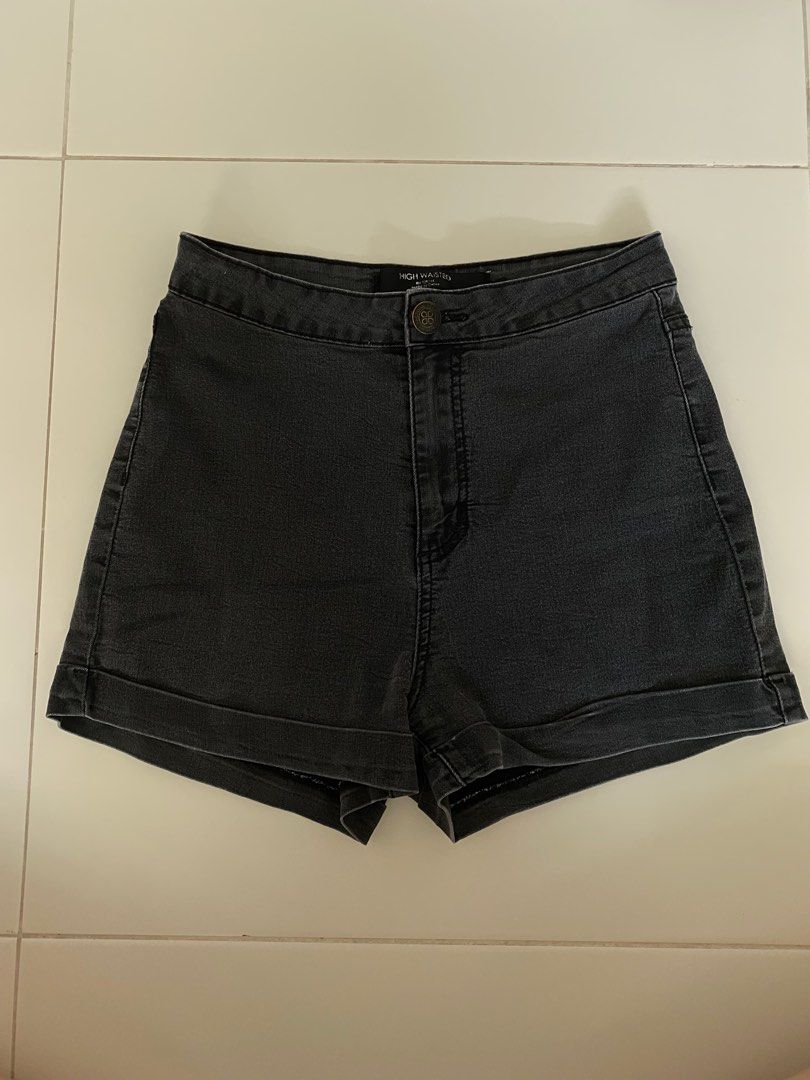 Factorie Black Denim Shorts, Women's Fashion, Bottoms, Shorts on Carousell