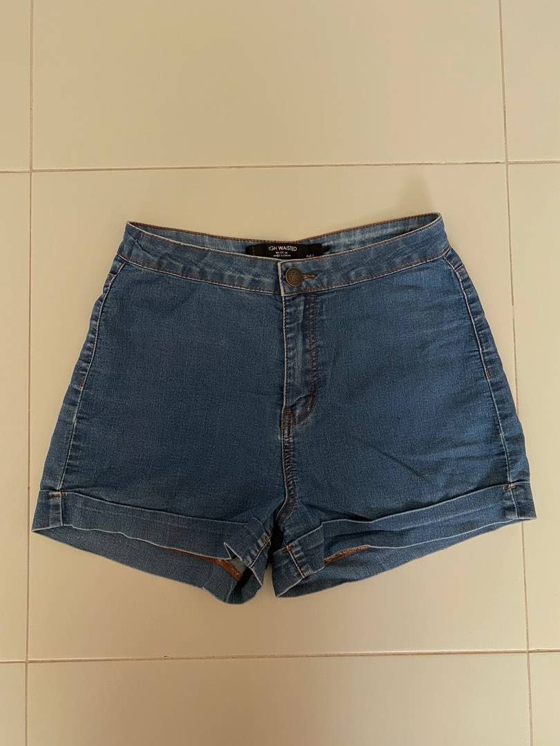 Factorie Dark Blue Denim Shorts, Women's Fashion, Bottoms, Shorts on ...
