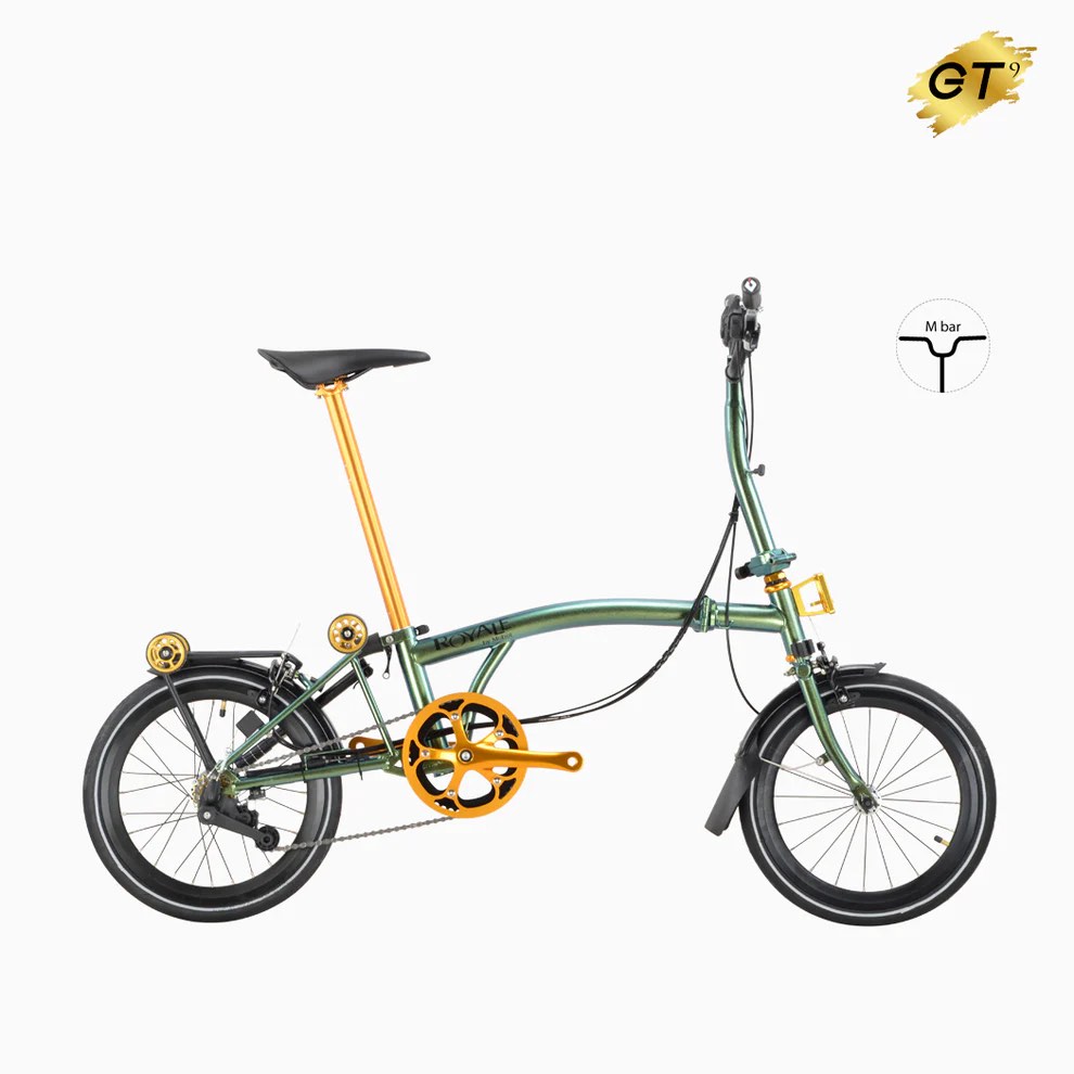 Royale GT M9 Foldable Bike (Aurora Gold Edition), Sports Equipment ...