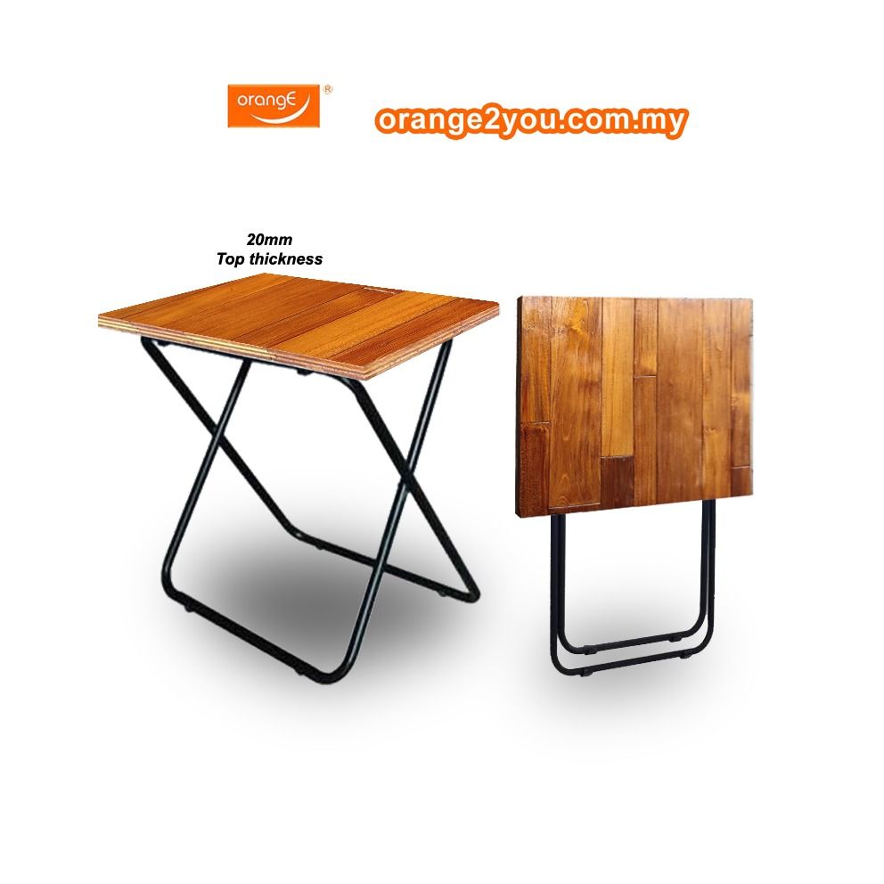 Folding Study Table with Solid Plywood Top (Woodgrain), Furniture ...