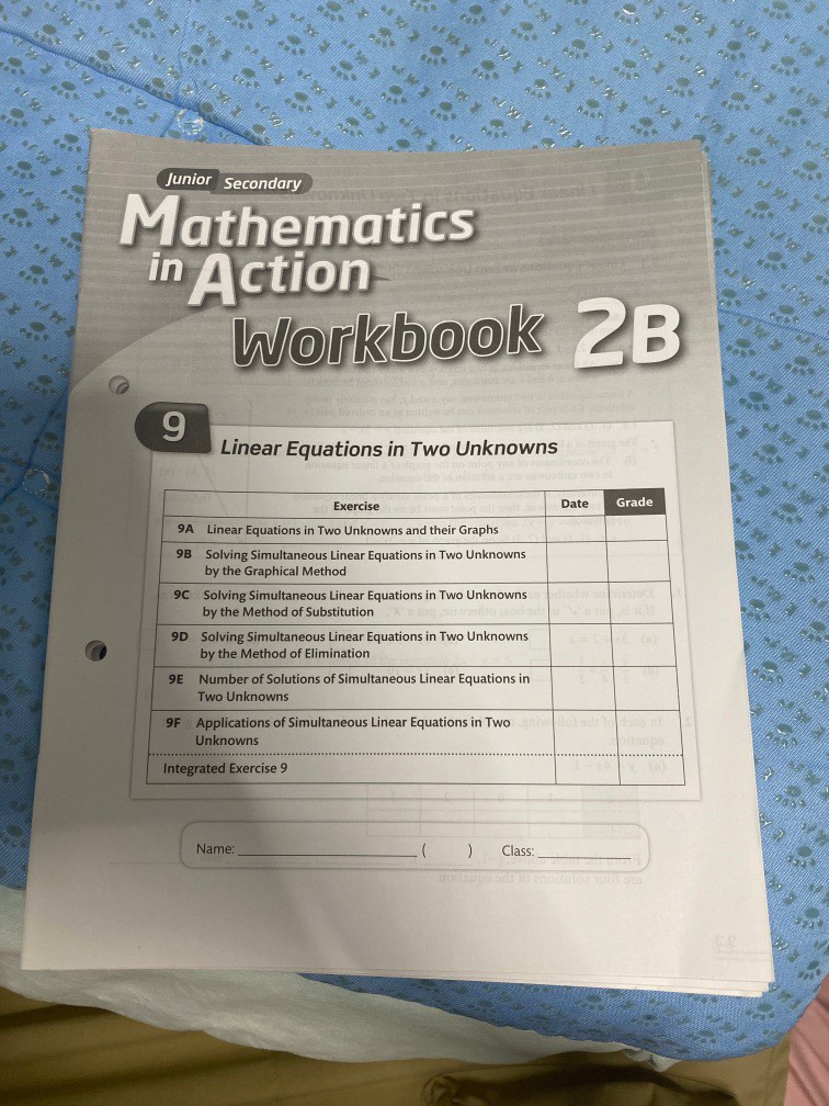 Mathematics Secondary 2 Form2 Chapter9 Linear Equations in Two Unknowns ...