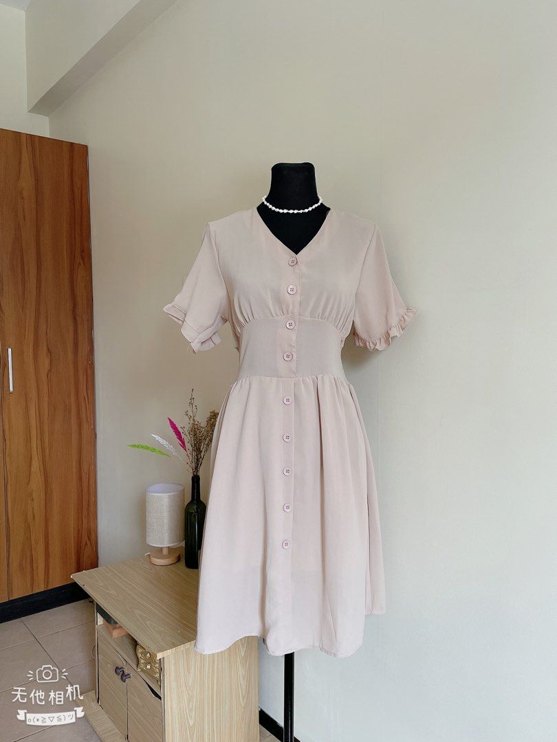 Formal Dress (nude), Women's Fashion, Dresses & Sets, Dresses on Carousell