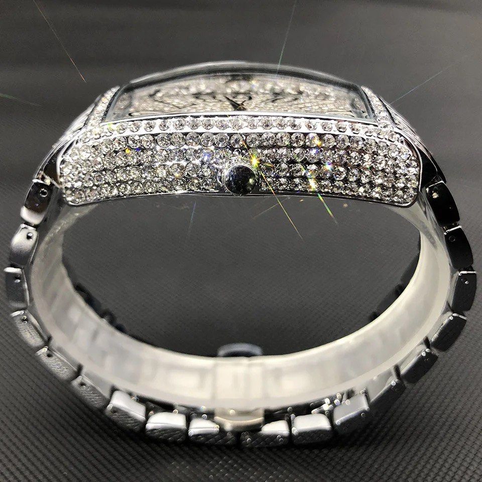 FULLY ICED OUT FRANK MULLER STYLE DIAMOND WATCH, Men's Fashion, Watches ...