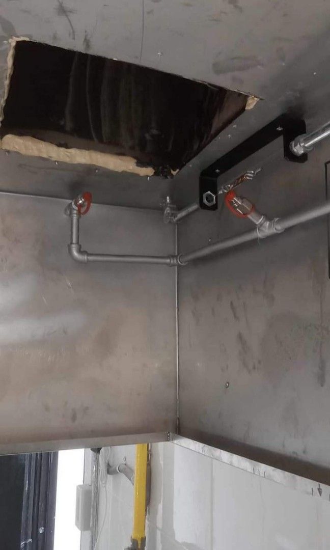 Gas Line with Gas Leak Control Panel and 6Liters Fire Suppression ...