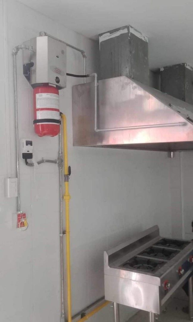Gas Line with Gas Leak Control Panel and 6Liters Fire Suppression ...