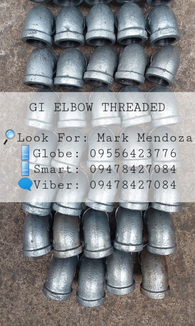 GI ELBOW THREADED on Carousell