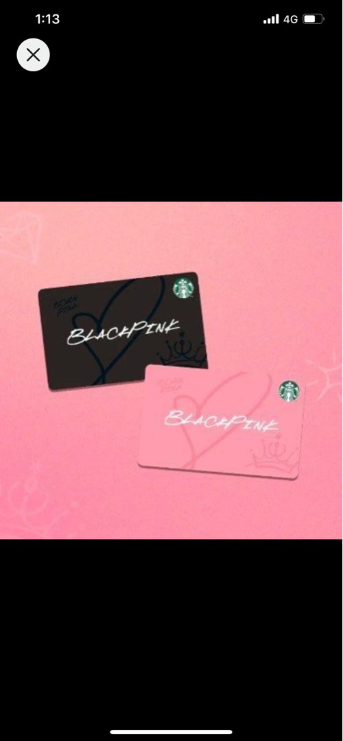 Starbucks BLACKPINK Gift Card, Tickets & Vouchers, Store Credits on ...