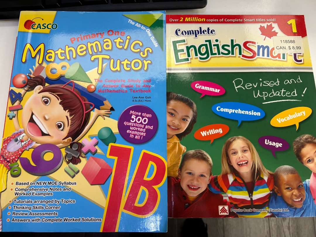 Grade 1 Math and English Exercise Books, 興趣及遊戲, 書本 & 文具, 教科書 - Carousell