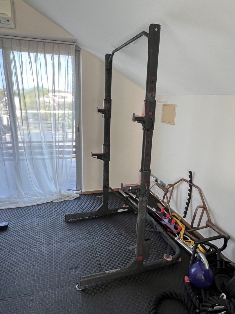 Great Decathlon bar bell, squat and pull up rack., Sports Equipment ...