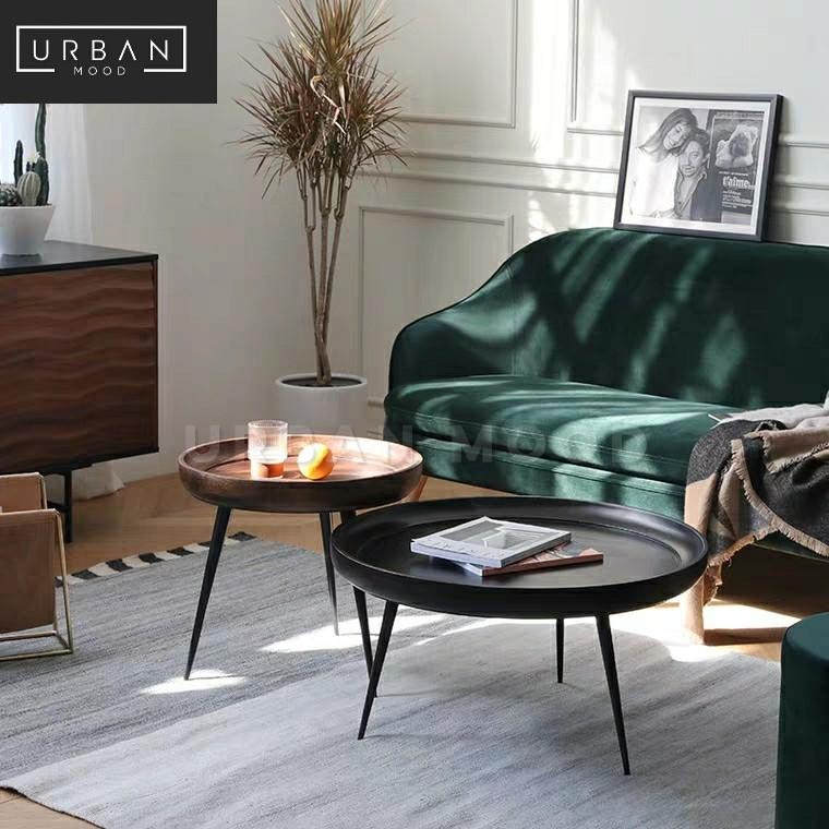 GROUND Rustic Round Coffee Table, Furniture & Home Living, Furniture ...