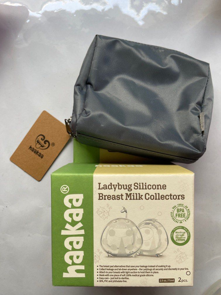 Haakaa ladybug silicone breast milk collector - 2 pieces, Babies & Kids ...