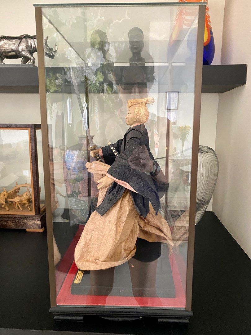 Handmade Samurai in Glass Casing, Furniture & Home Living, Home Decor ...