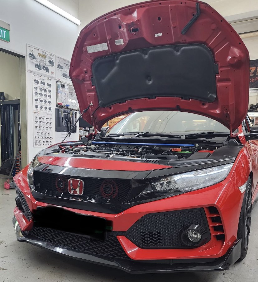 Honda Civic FC JS racing grill / carbon grill , Car Accessories ...